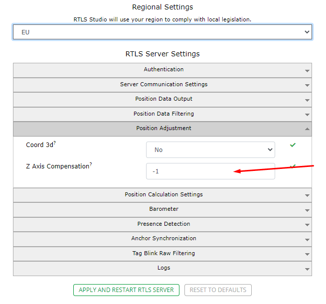 Add Tag Height Sewio Documentation