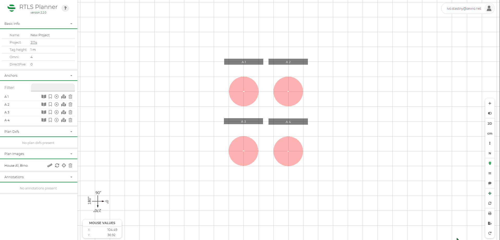 Anchors Manipulation - Sewio Documentation