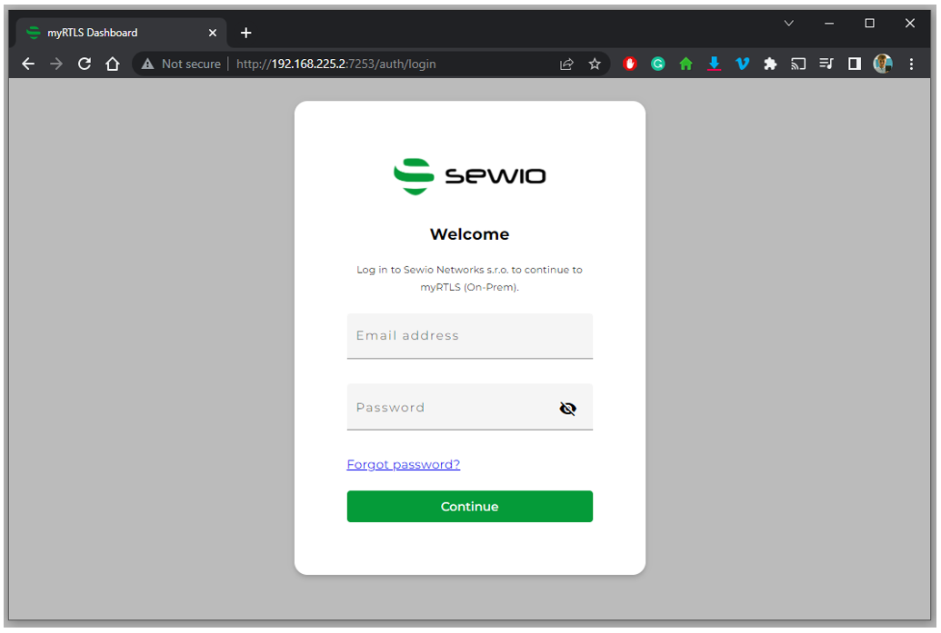 myRTLS On-Premise - Sewio Documentation