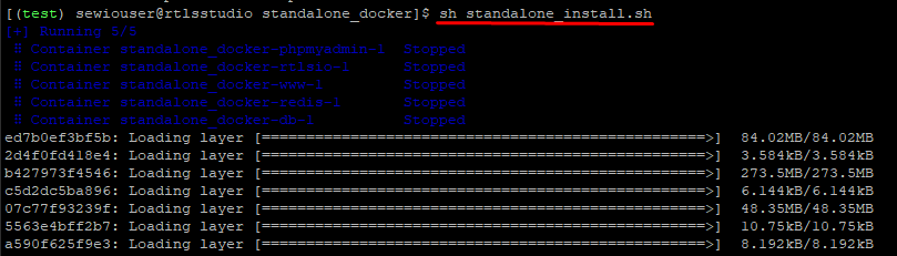 Studio on Docker Update - Sewio Documentation